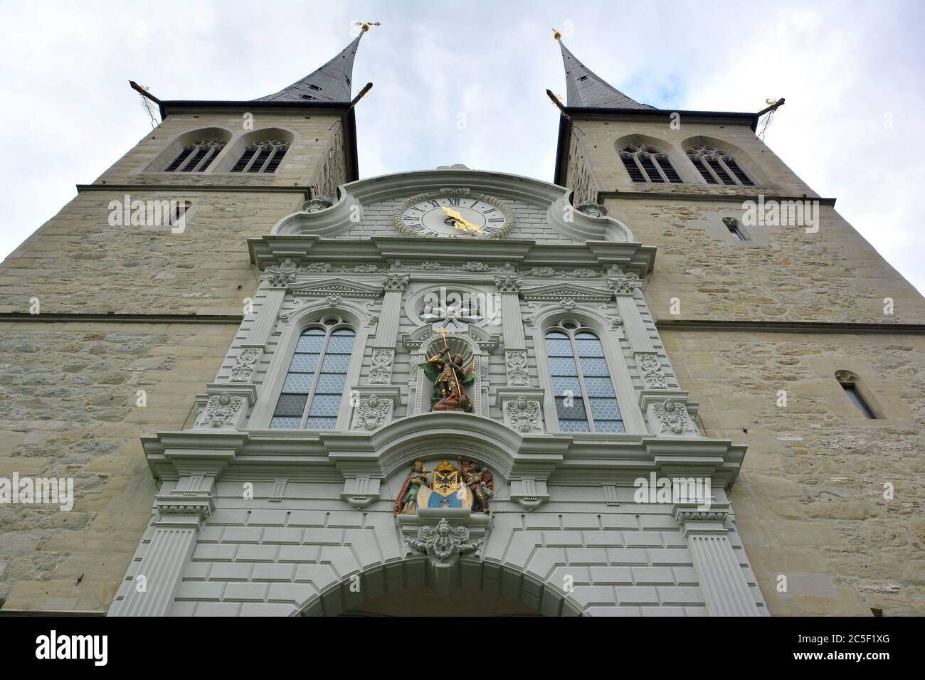 Church of St. Leodegar, Hofkirche St. Leodegar, Lucerne, Luzern ...