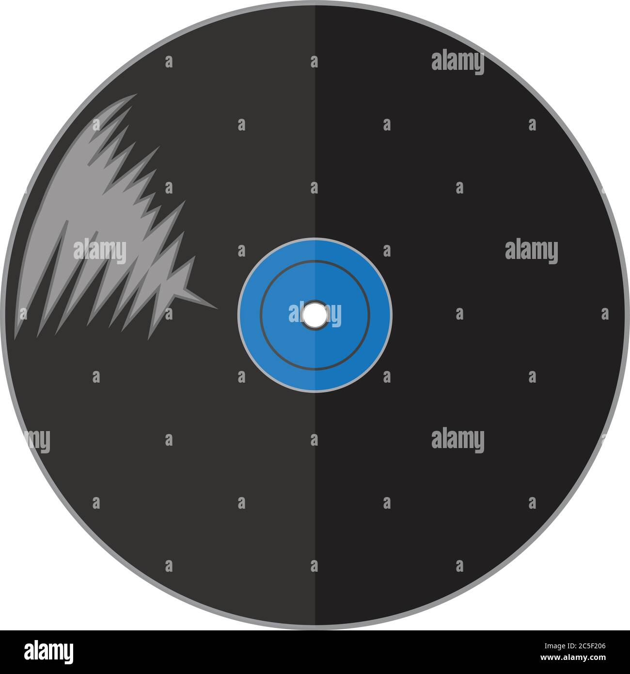 Record player on black background Stock Vector Images - Alamy