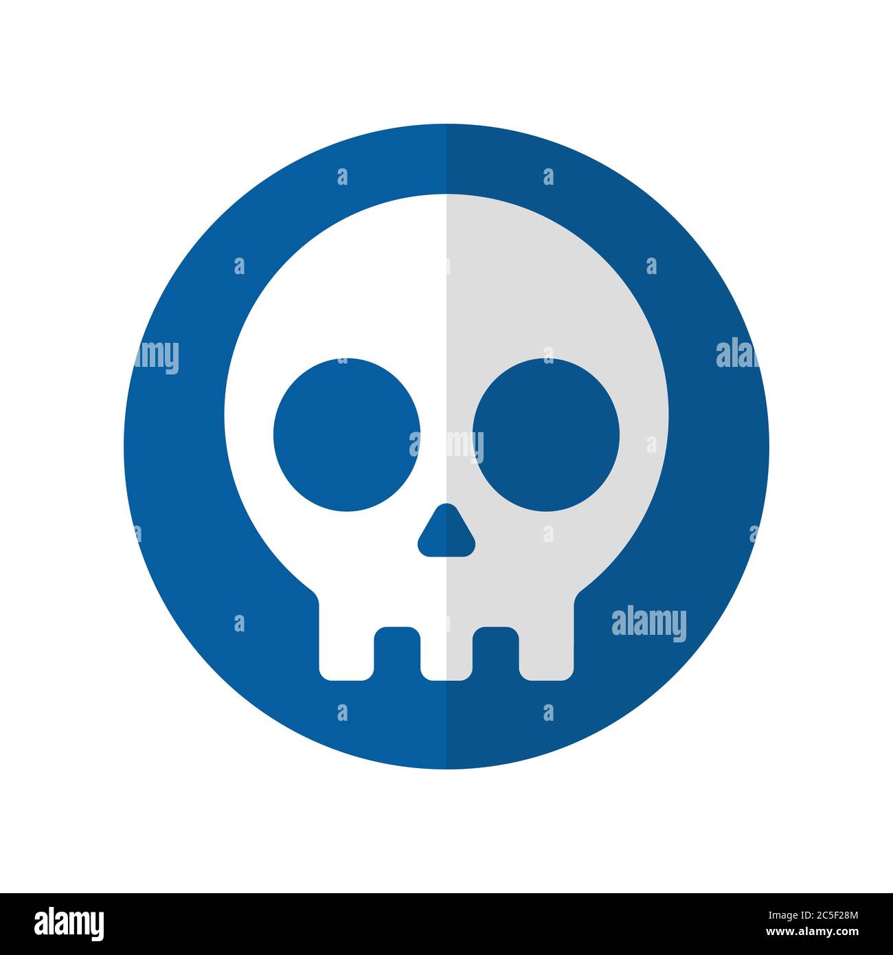 Human skull icon in trendy flat style isolated. EPS 10 Stock Vector ...