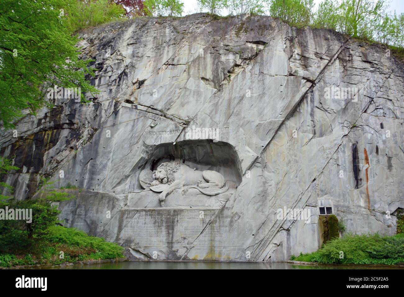 Lion Monument or the Lion of Lucerne, Löwendenkmal, Lucerne, Luzern ...
