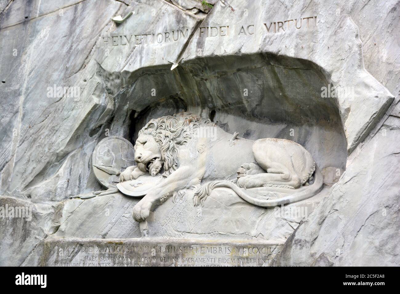 Lion Monument or the Lion of Lucerne, Löwendenkmal, Lucerne, Luzern ...