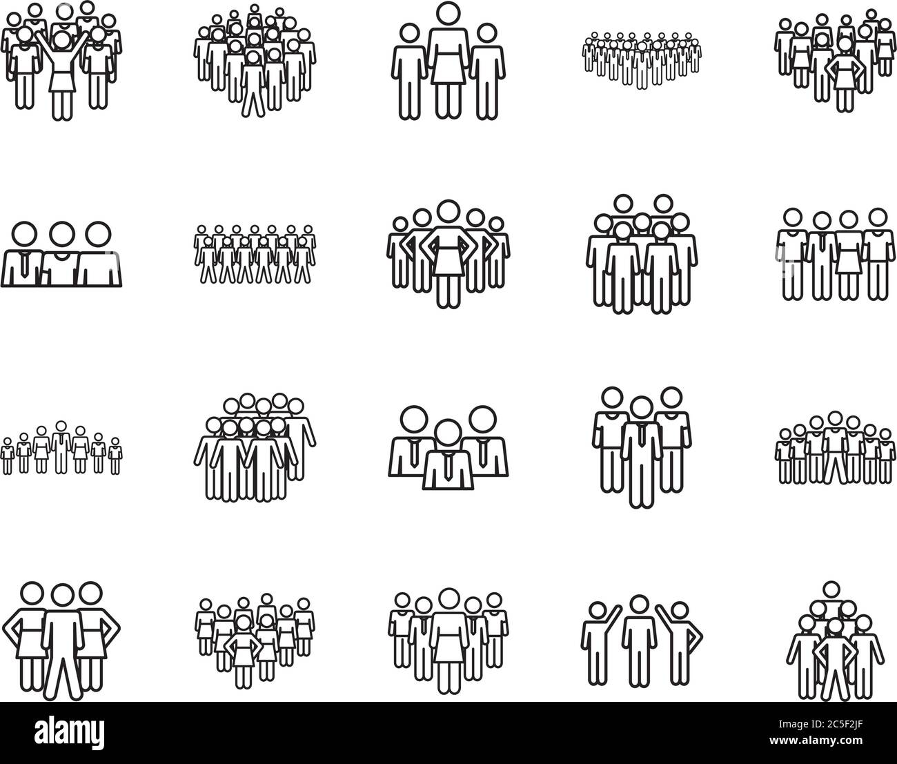 icon set of pictogram men and people over white background, line style ...