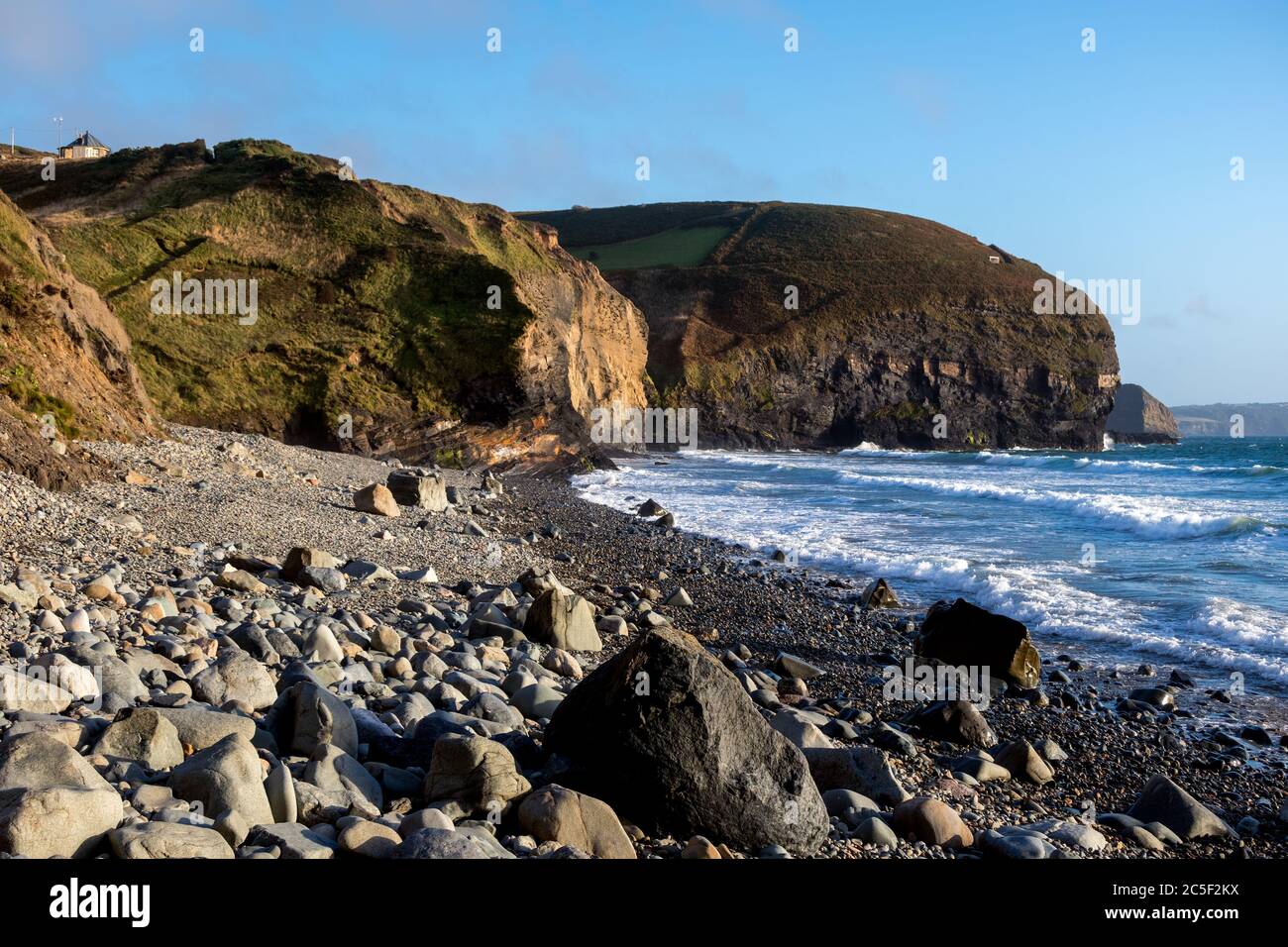 View of the beach at Druidston Haven in Pembrokeshire Stock Photo - Alamy