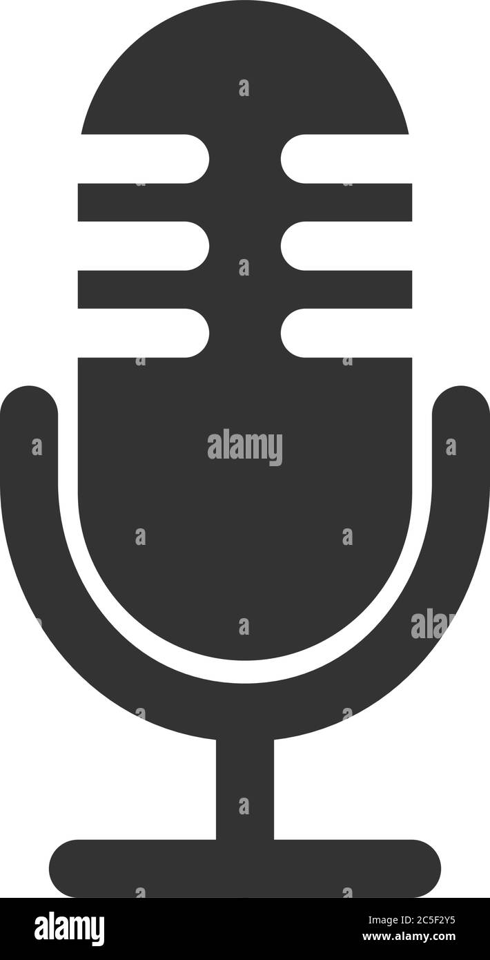 Microphone podcast illustration vector Stock Vector Images - Alamy