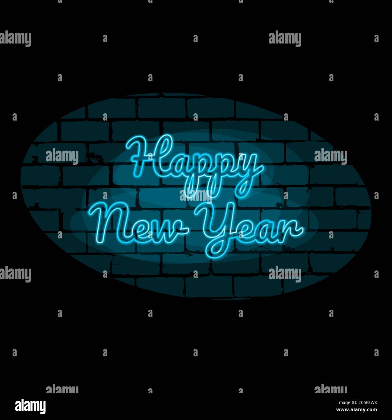 Blue neon new sign Stock Vector Images - Alamy