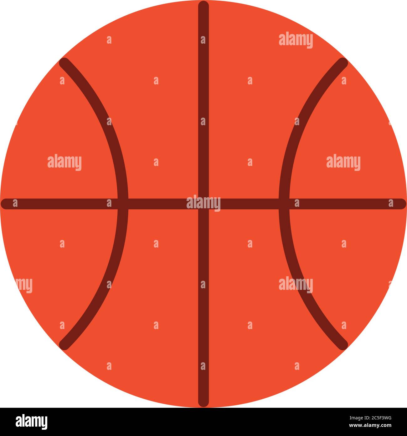 ball of basketball flat style icon design, Sport hobby competition and ...