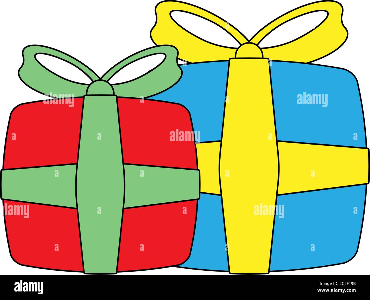 Colourful box packaging Stock Vector Images - Alamy