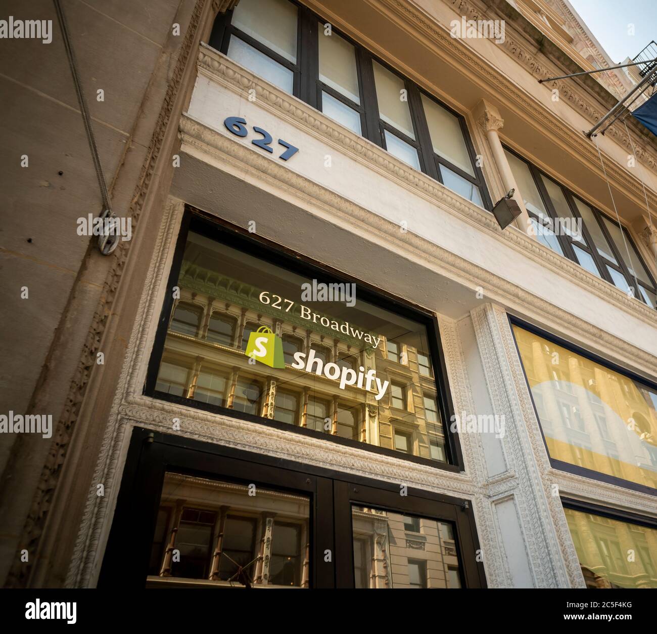 The New York offices of Shopify in the NoHo neighborhood on Sunday ...