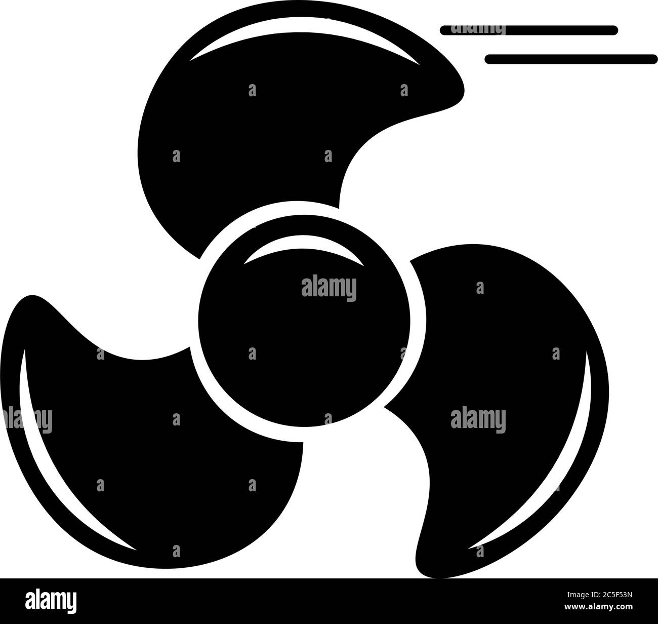 Fan Propeller icon engine or motor vector. Type of fan illustration on ...