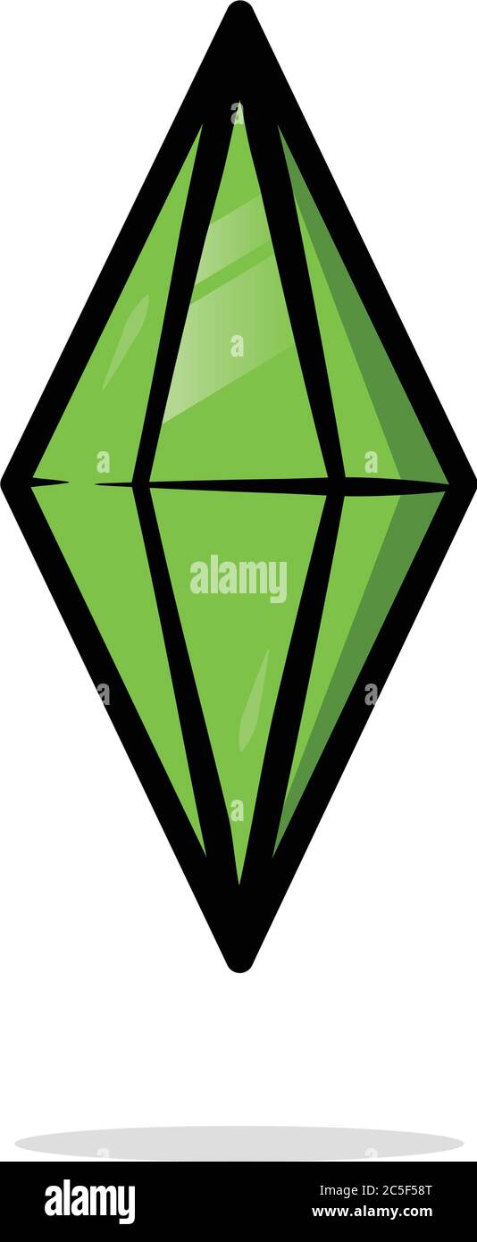 Shiny Diamond Icon Gemstone Luxury Vector Illustration Stock Vector ...