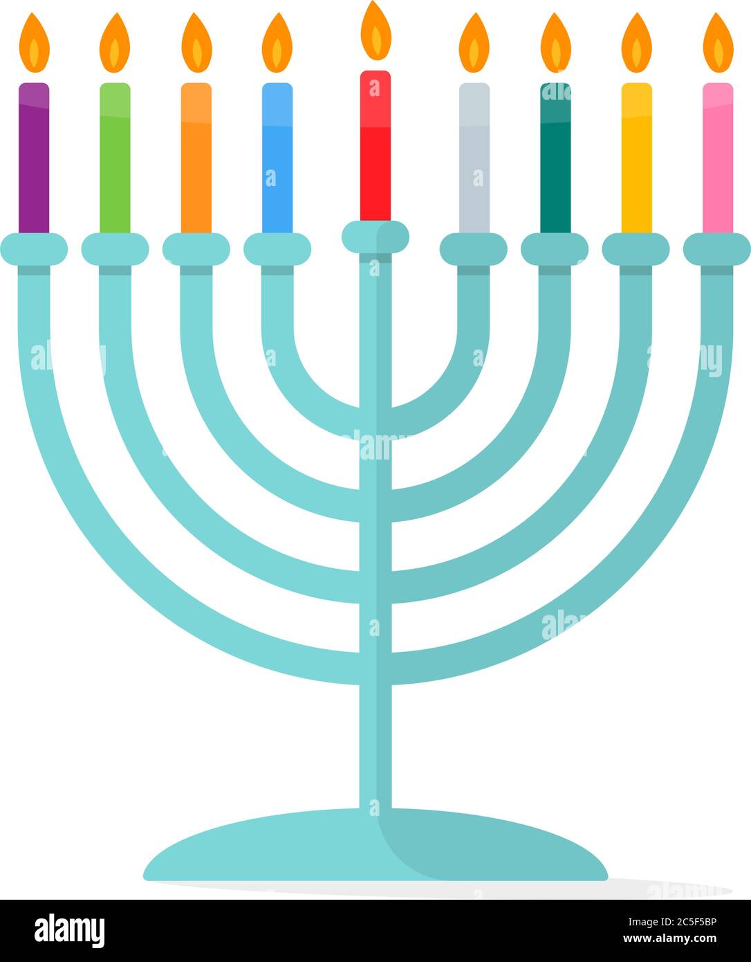 Jewish tradition symbol Hanukkah holiday icon vector illustration Stock ...