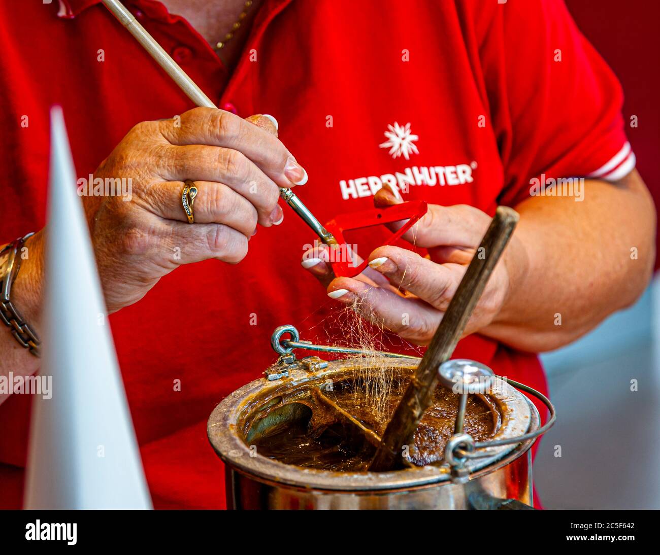 Herrnhut poinsettia manufactory. Moravian star (in Germany known as ...