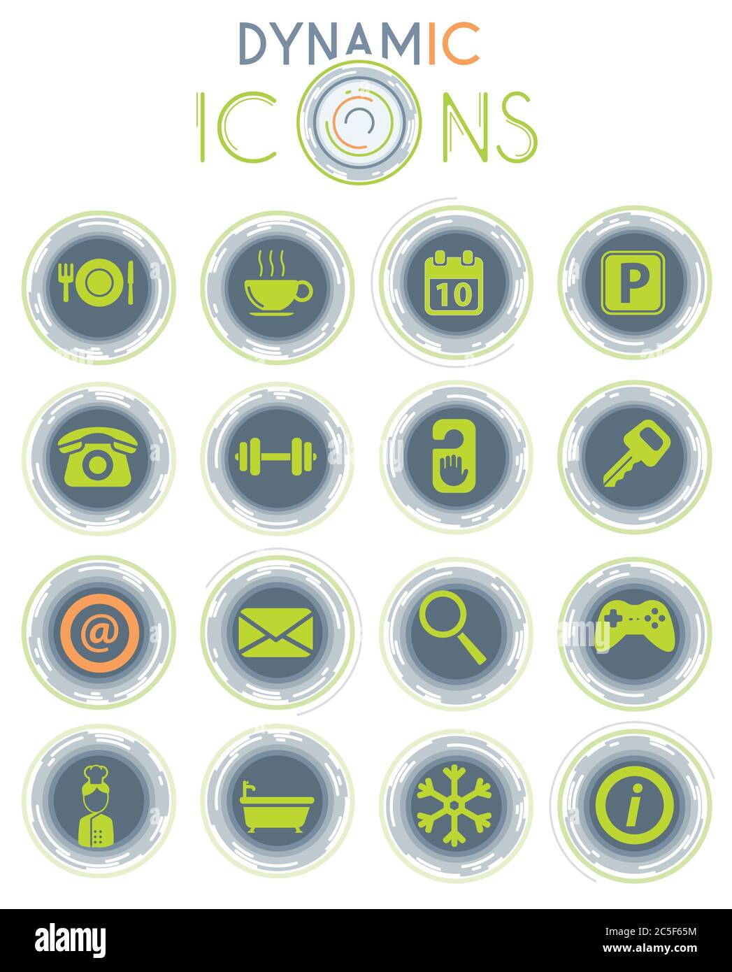 Hotel dynamic icons Stock Vector Image & Art - Alamy