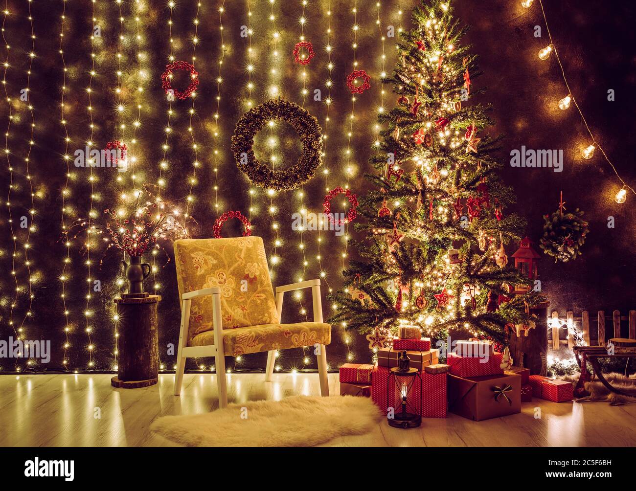 String Party Lights Background