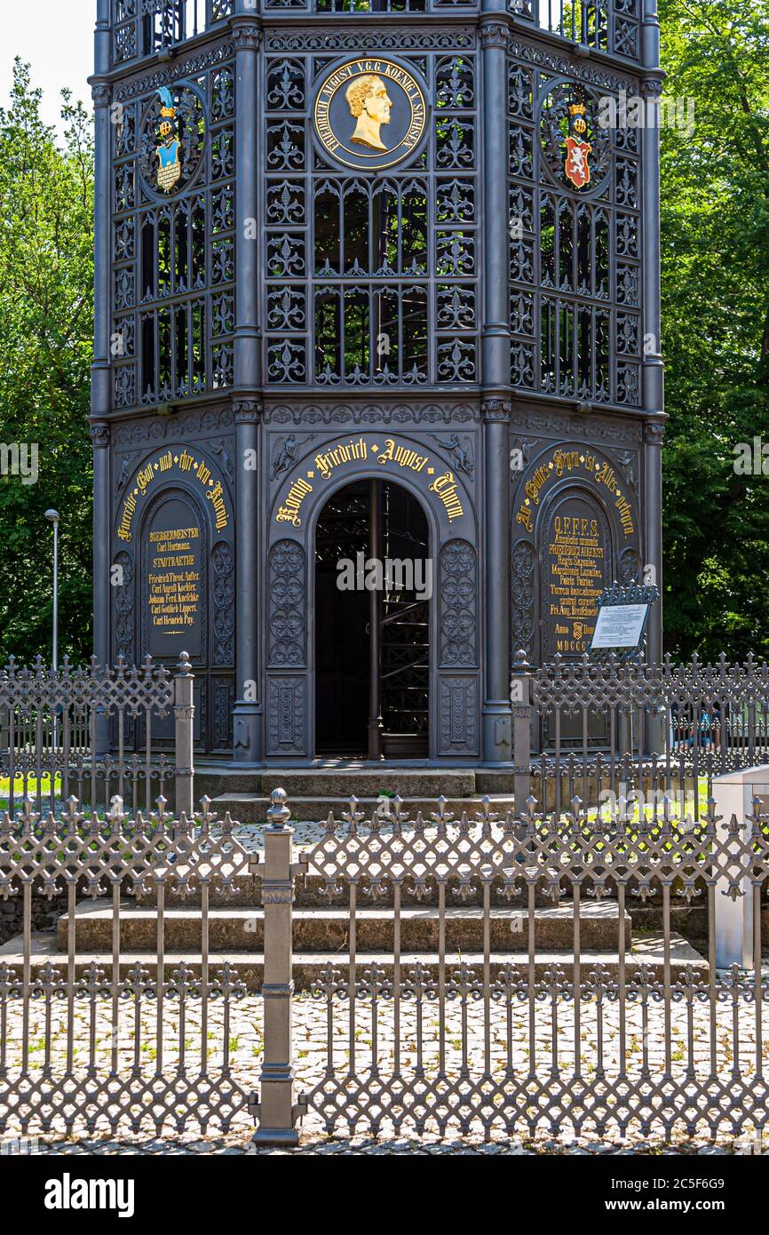 King Frederick Augustus Tower in Löbau, Germany Stock Photo - Alamy