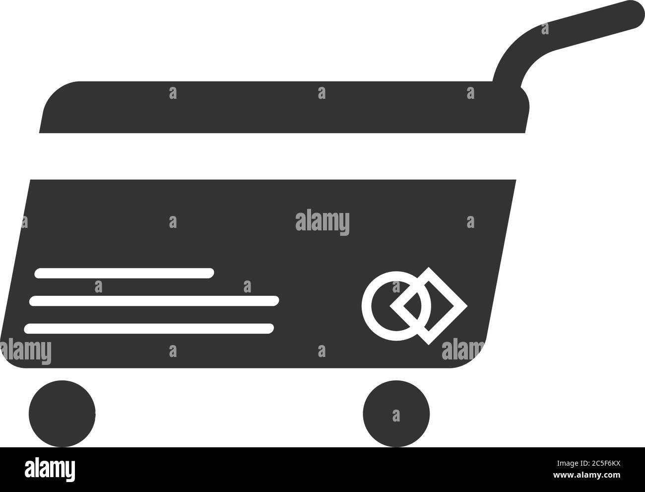 Credit Card Shopping Cart Icon ATM Plastic Isolated Vector Debit ...
