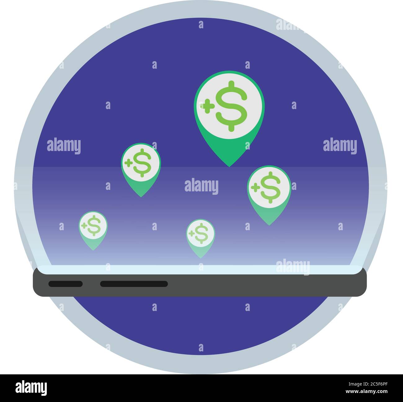 Digital dollar sign Stock Vector Images - Alamy