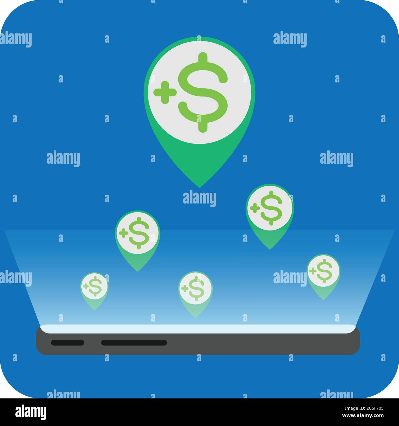 Map making technology Stock Vector Images - Alamy