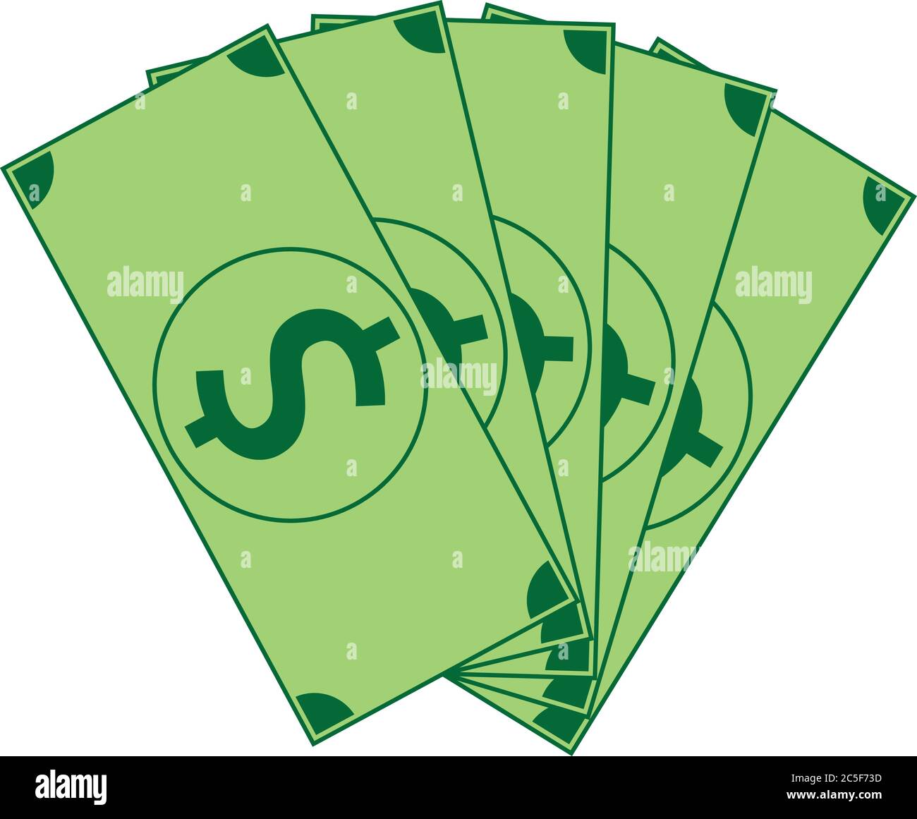 Cash Dollar Bills Symbol Money Currency Icon Vector Illustration Stock ...