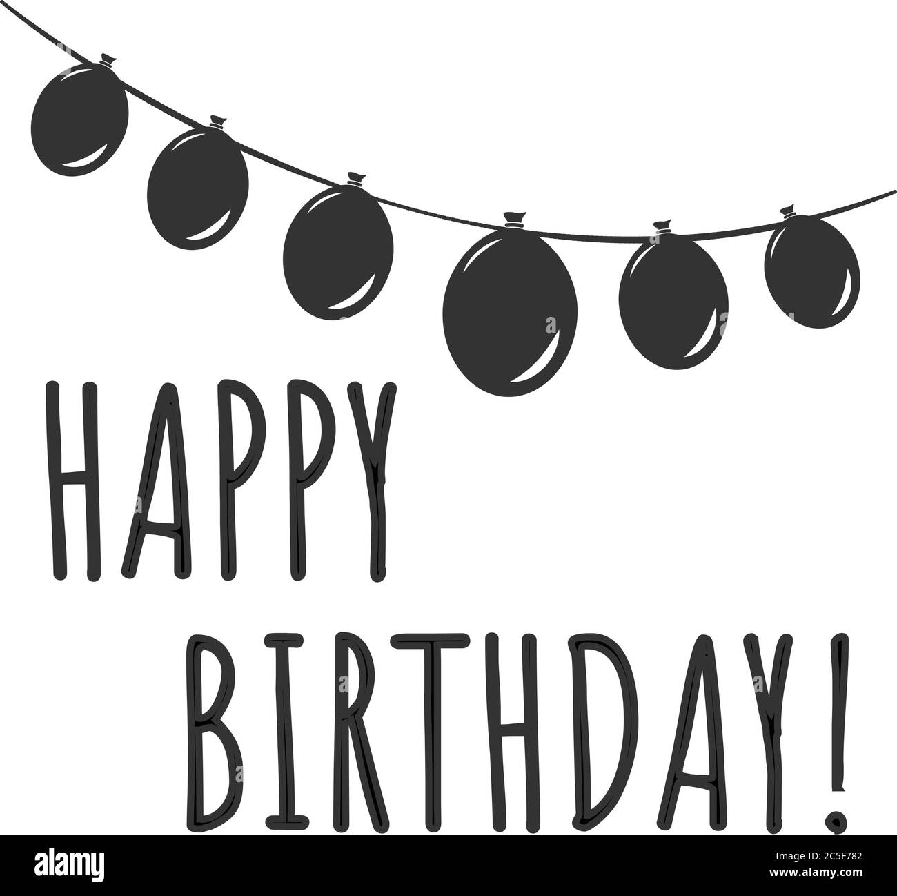 Black And White Birthday Templates Template | Happy Birthday Quotes