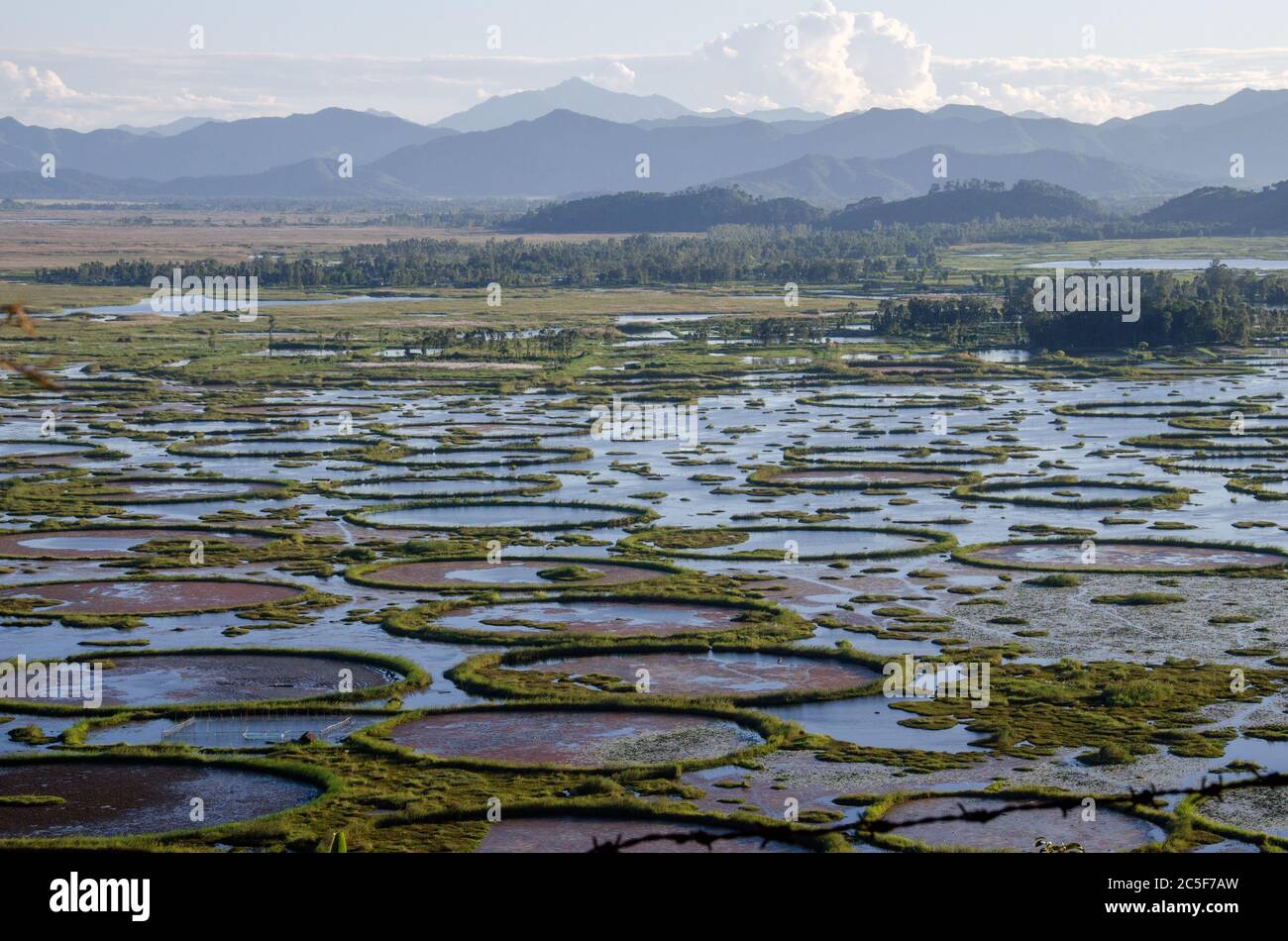 aerial view of loktak lake manipur india Stock Photo - Alamy