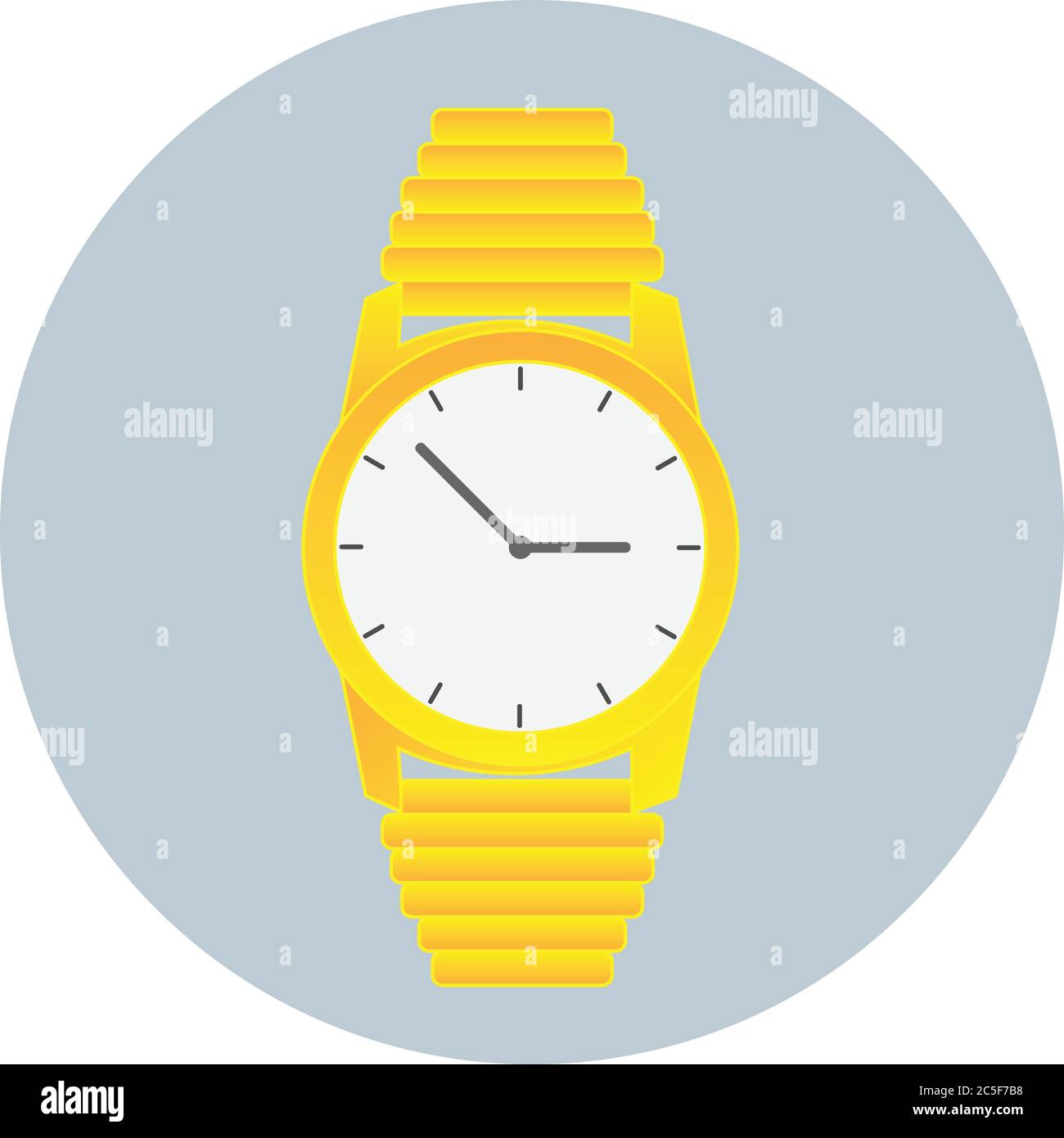 Business man gold watch icon wealthy symbol vector illustration Stock ...