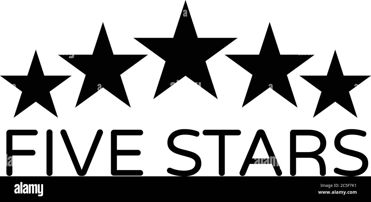Five stars feedback icon Stock Vector Images - Alamy