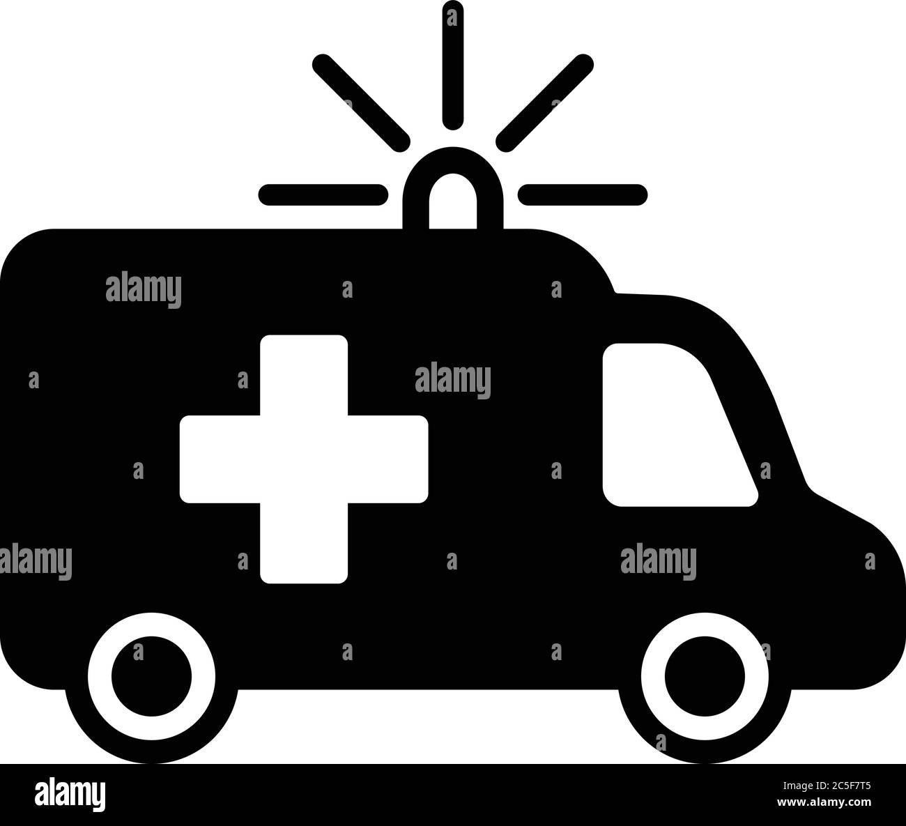 Ambulance icon hospital vehicle symbol vector emergency medical rescue ...