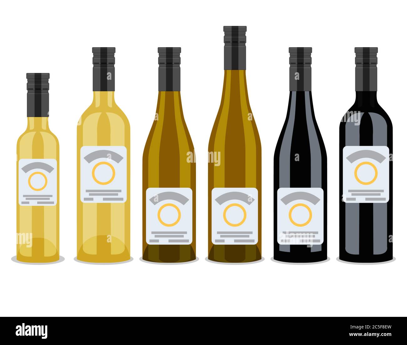 Wine bottles food symbol Stock Vector Images - Alamy