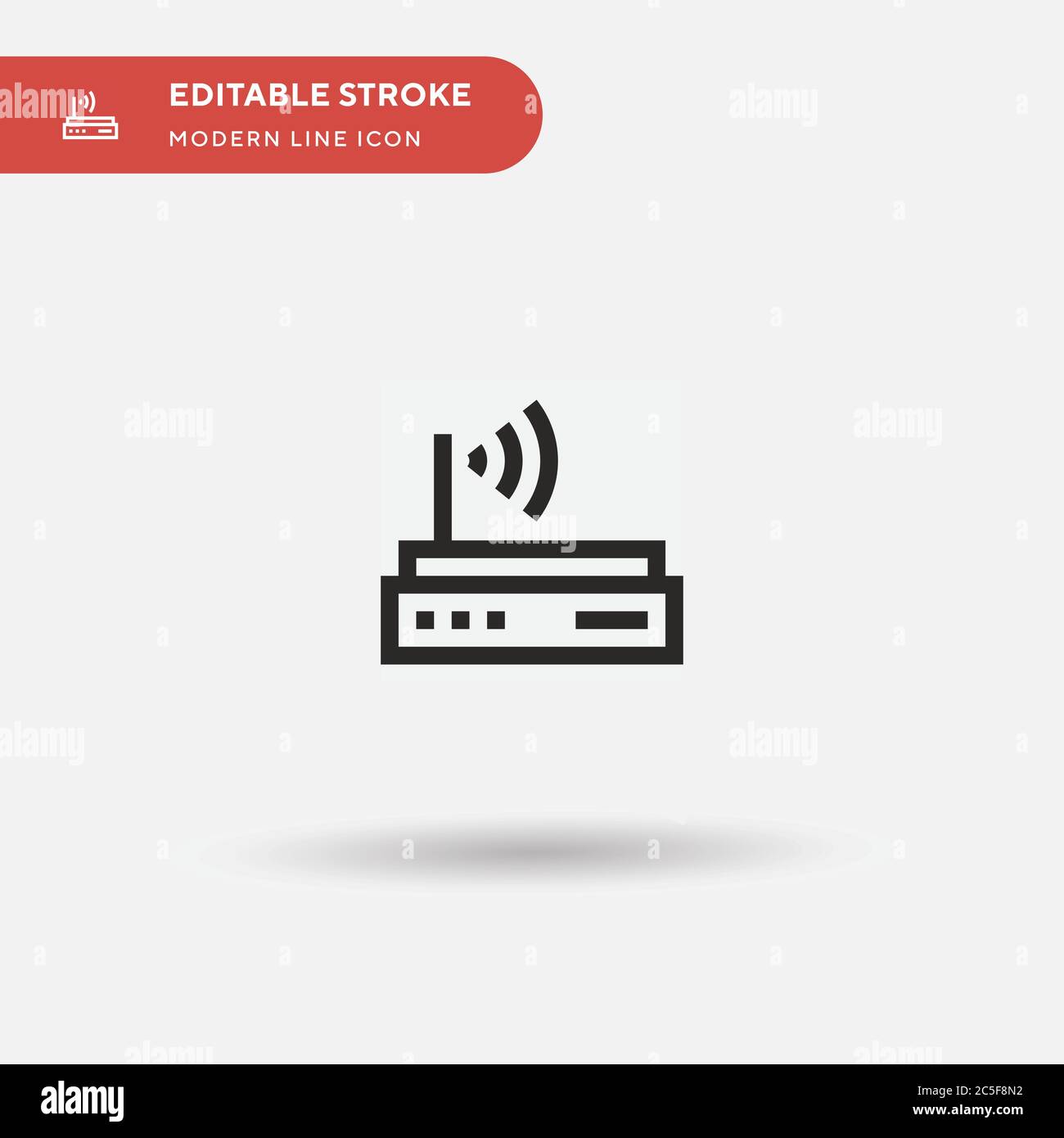 Router Simple vector icon. Illustration symbol design template for web ...