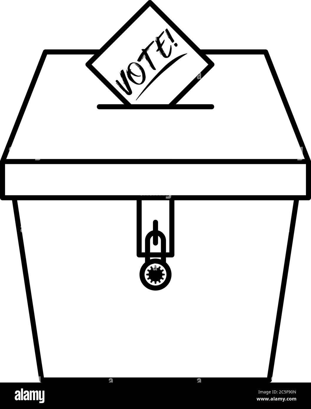 Polling booth election sign Stock Vector Images - Alamy
