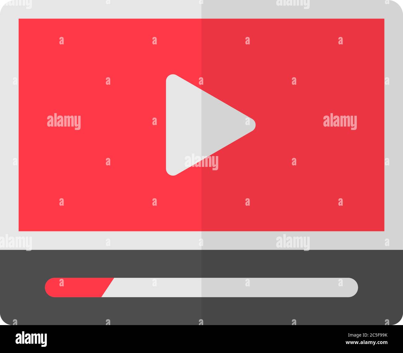 Media stream play button icon isolated vector illustration multimedia ...