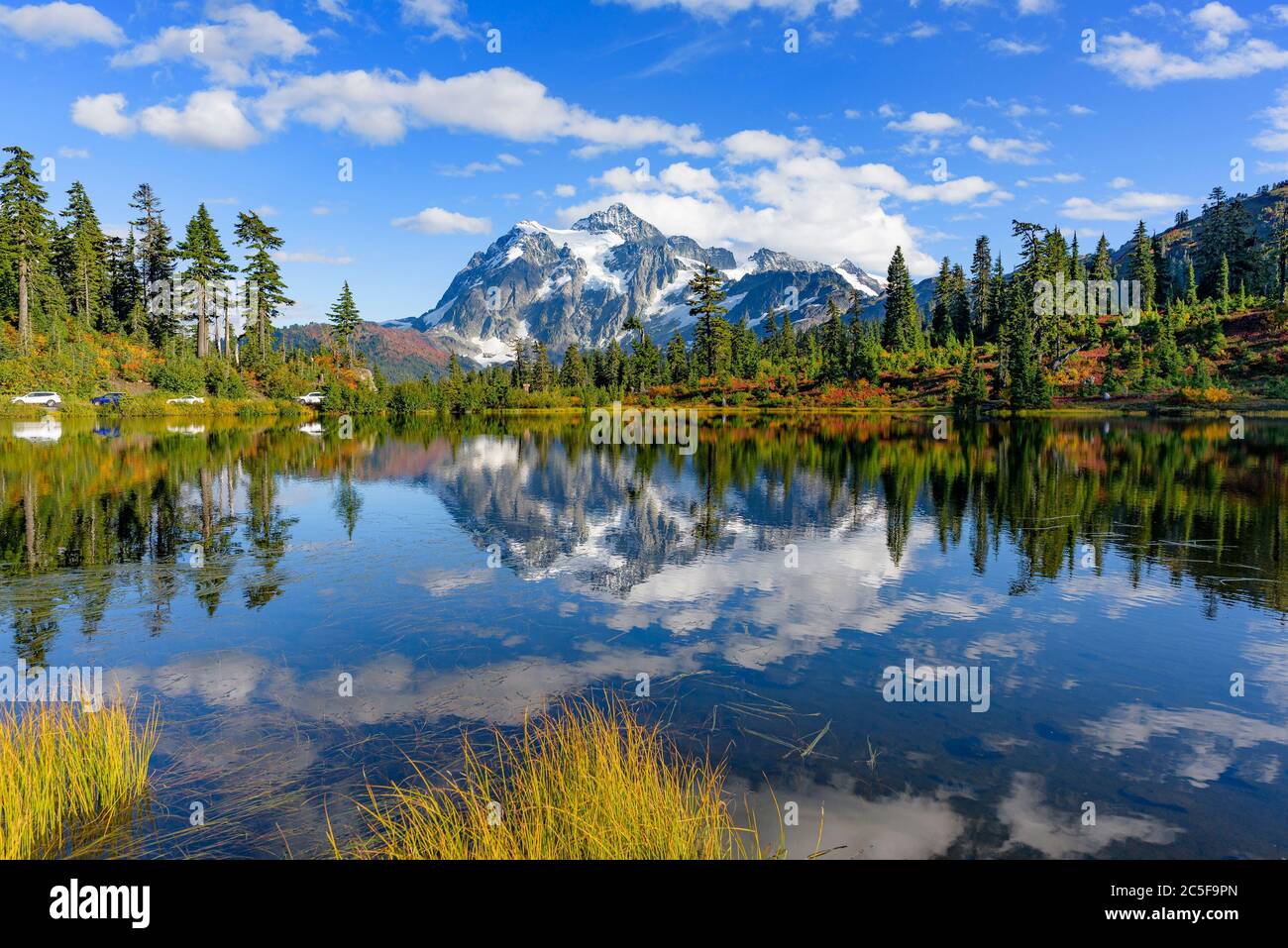 Mount Shuksan, Picture Lake, Heather Meadows, Mount Baker-Snoqualmie ...