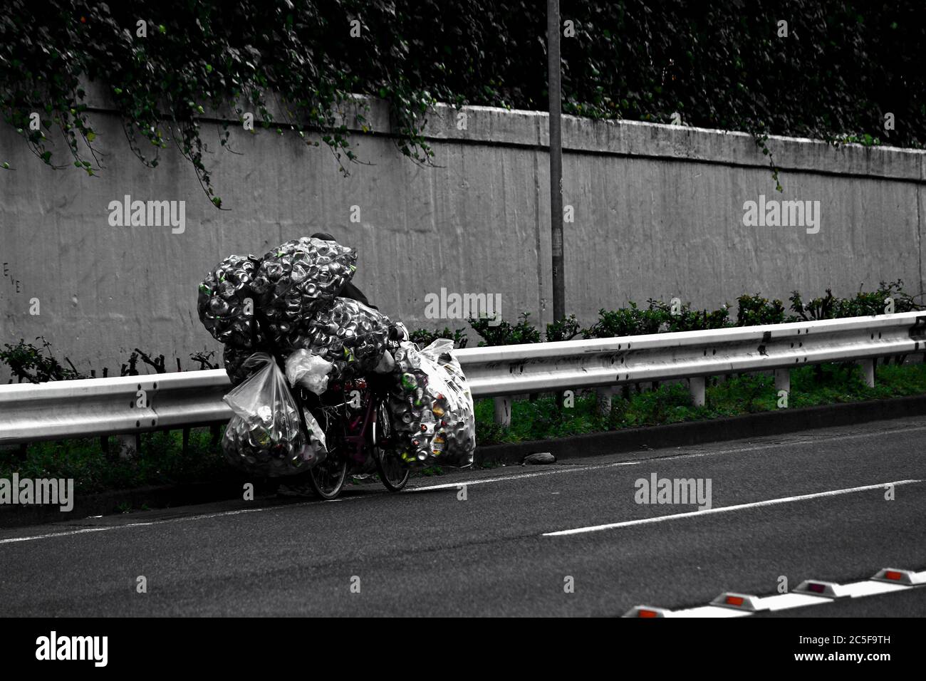 Man homeless bicycle hi-res stock photography and images - Alamy