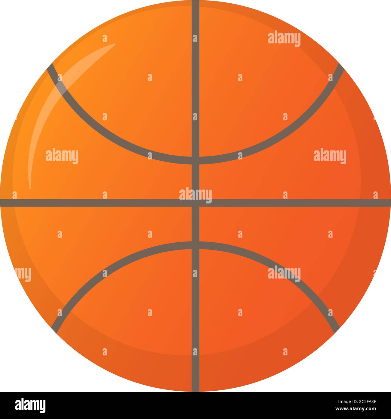 Basketball icon simple 3d vector illustration isolated eps10 on white ...