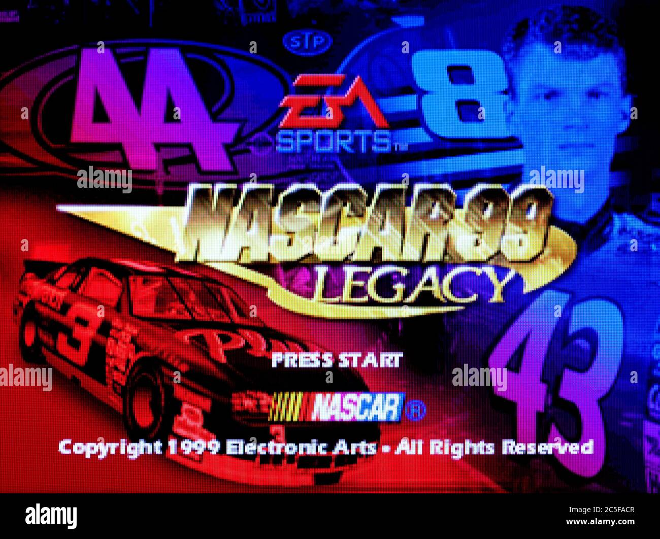 Nascar 99 Legacy - Sony Playstation 1 PS1 PSX - Editorial use only ...