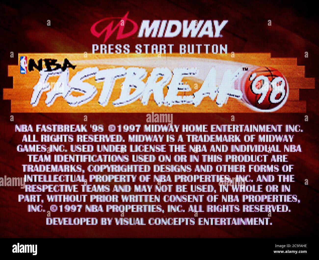 NBA Fastbreak '98 - Sony Playstation 1 PS1 PSX - Editorial use only ...