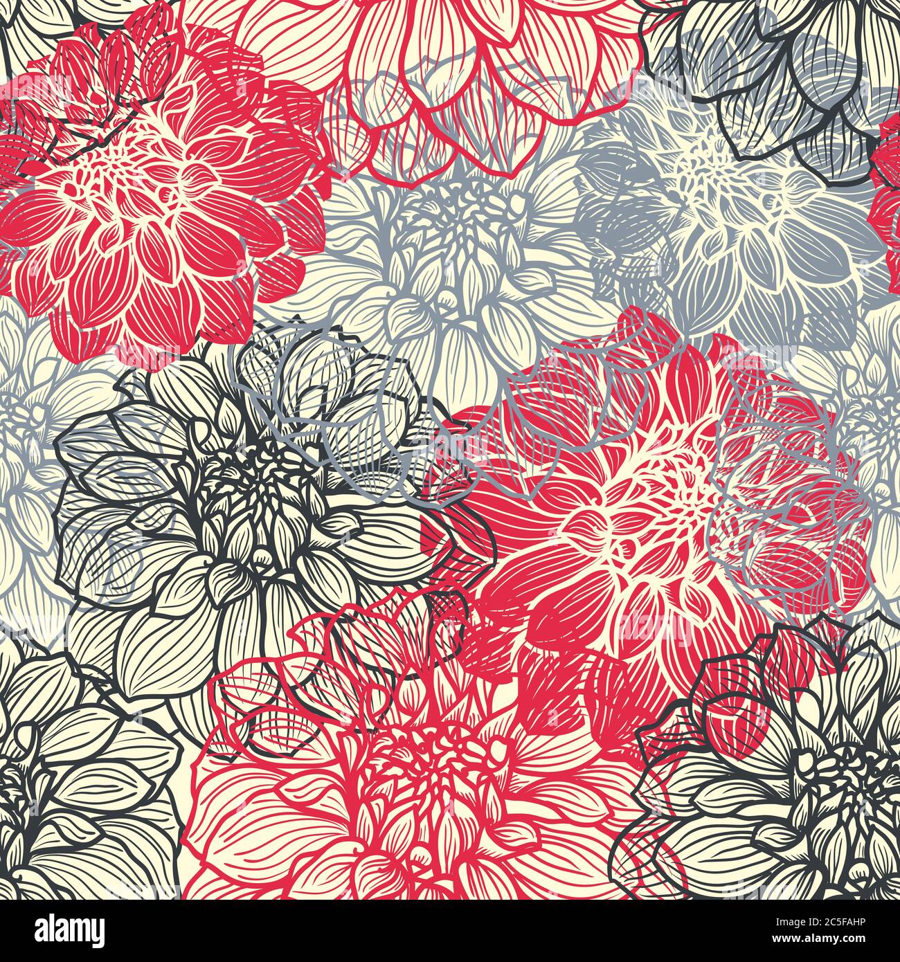 Dahlia grey Stock Vector Images - Alamy