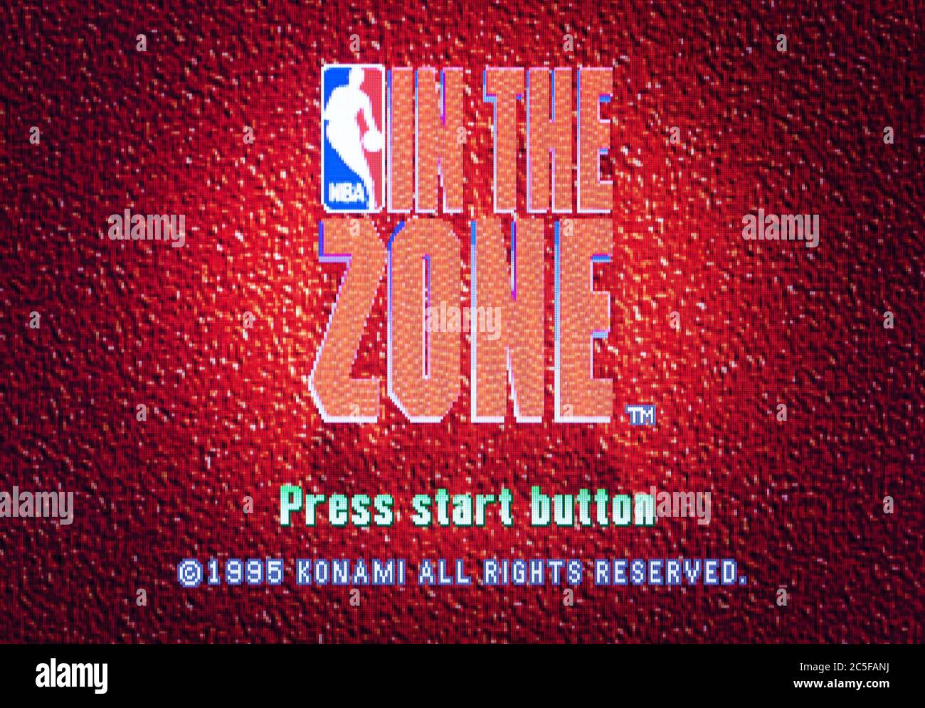 NBA In The Zone - Sony Playstation 1 PS1 PSX - Editorial use only Stock ...