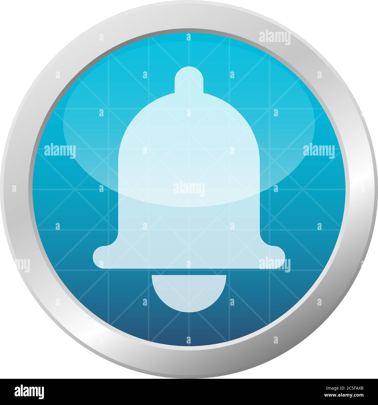 Alarm clock bell icon illustration mobile phone reminder notification ...