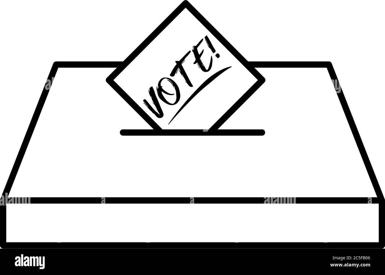 Election voting box Black and White Stock Photos & Images - Alamy