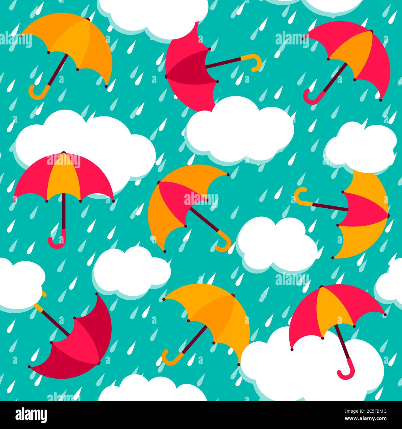 Wet umbrellas Stock Vector Images - Alamy
