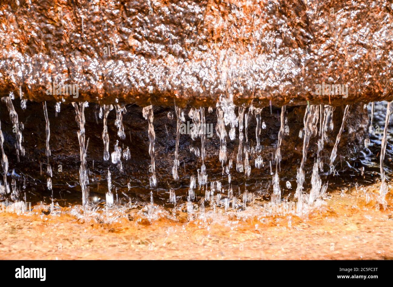 Water drops falling in ancient hi-res stock photography and images - Alamy
