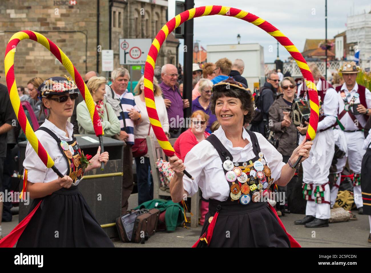 Traditional and Morris Dancing at Whitby Folk Week Stock Photo - Alamy