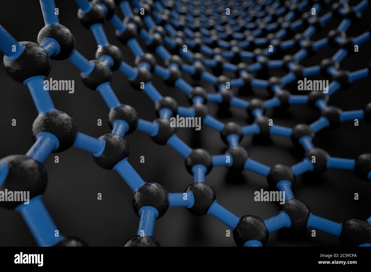 3D rendering of blue-black nanotube surface Stock Photo - Alamy