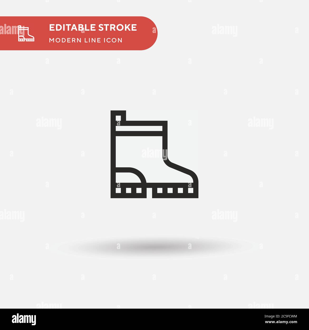 Boots Simple vector icon. Illustration symbol design template for web ...