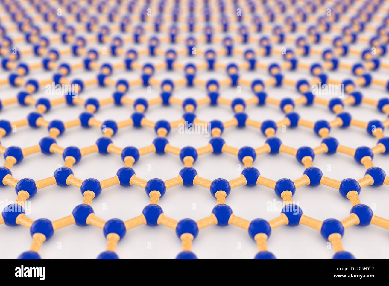 3D rendering of color graphene surface Stock Photo - Alamy