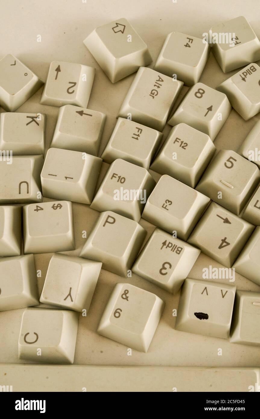 Alphabet numbers and some other keyboard keys shot Stock Photo - Alamy