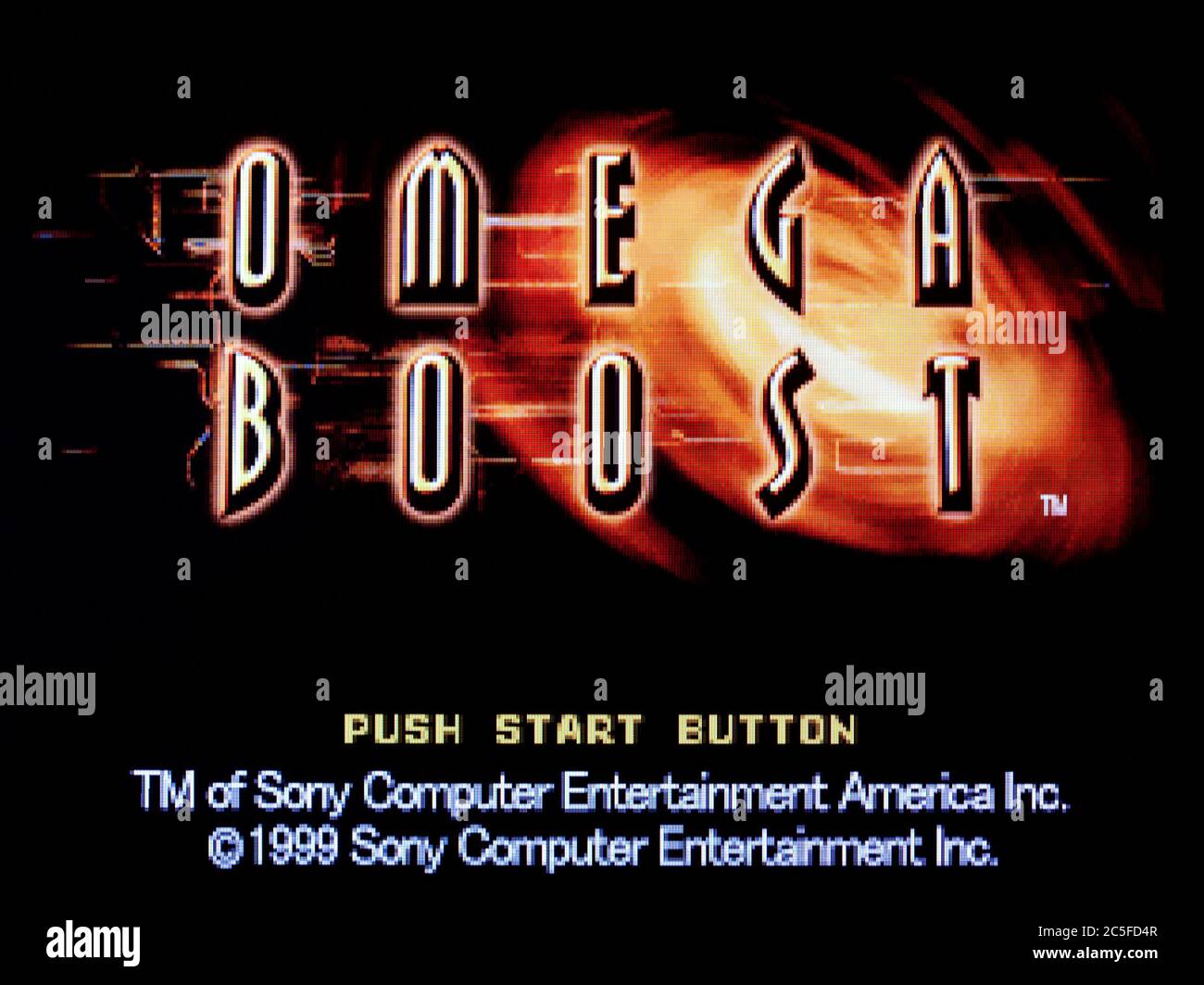 Omega Boost - Sony Playstation 1 PS1 PSX - Editorial use only Stock ...