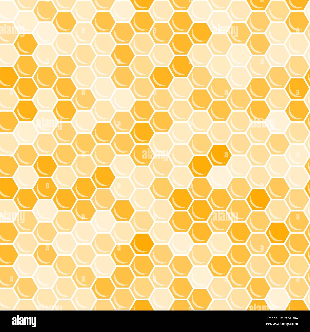 Orange Honeycomb Background Abstract Geometric Vector Illustration
